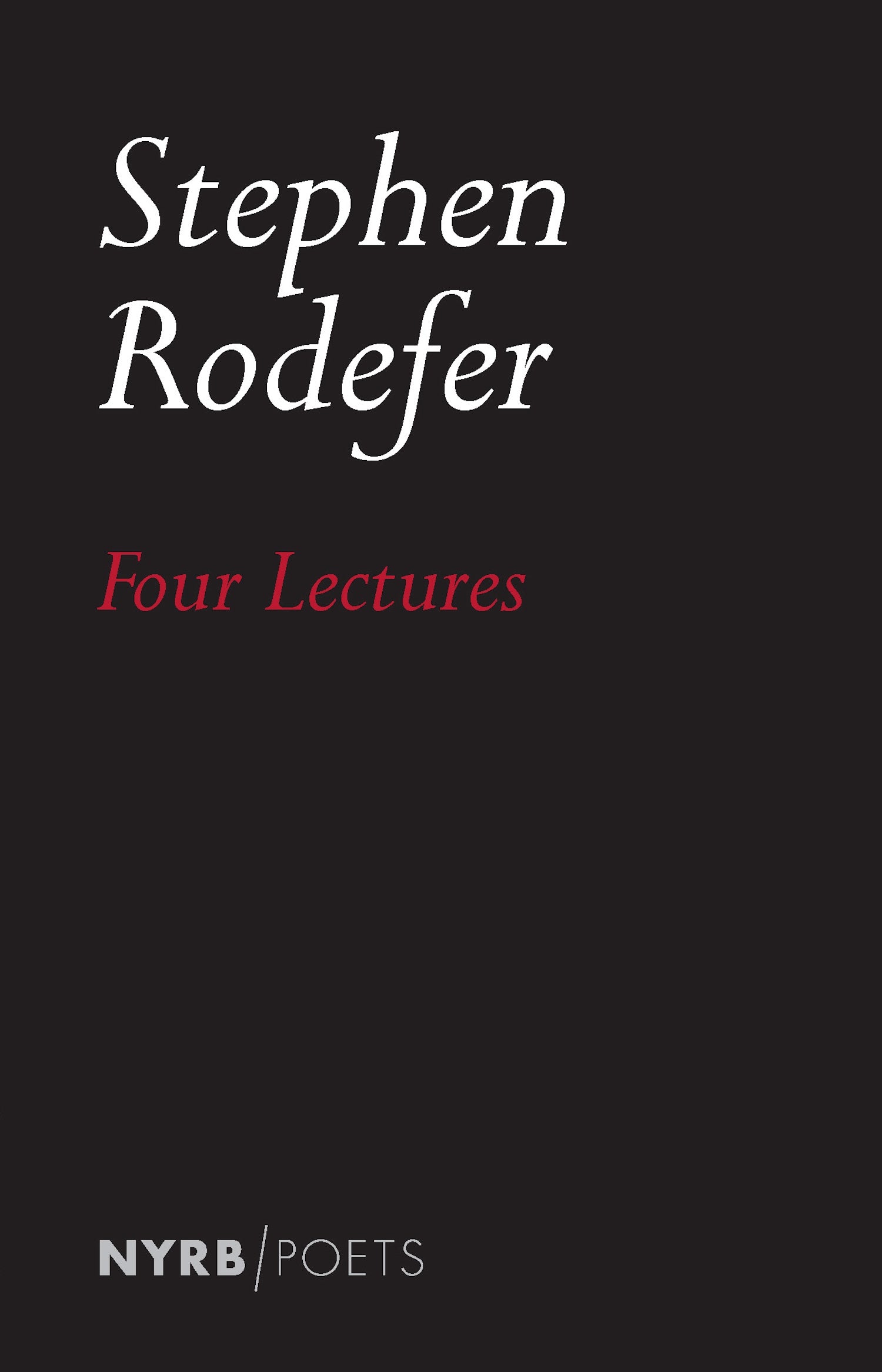 Four Lectures – New York Review Books